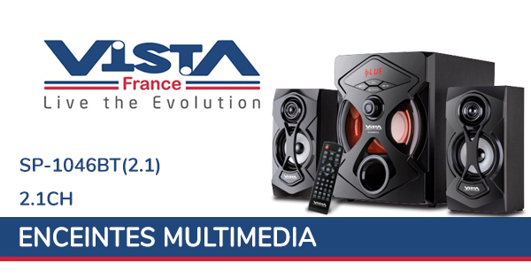 Vista France - ENCEINTES MULTIMEDIA - SP-1046BT(2.1)
